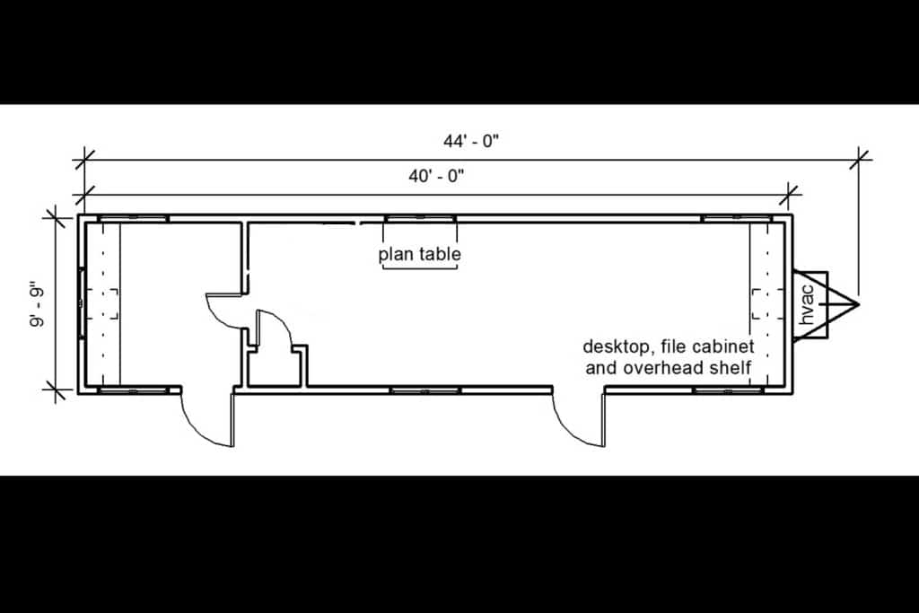 10' x 44' Mobile Office - Office Trailers |Triumph Modular