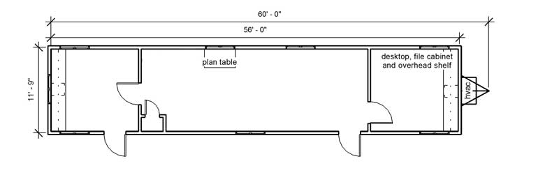 12'x 60' Mobile Offices - Office Trailers | Triumph Modular