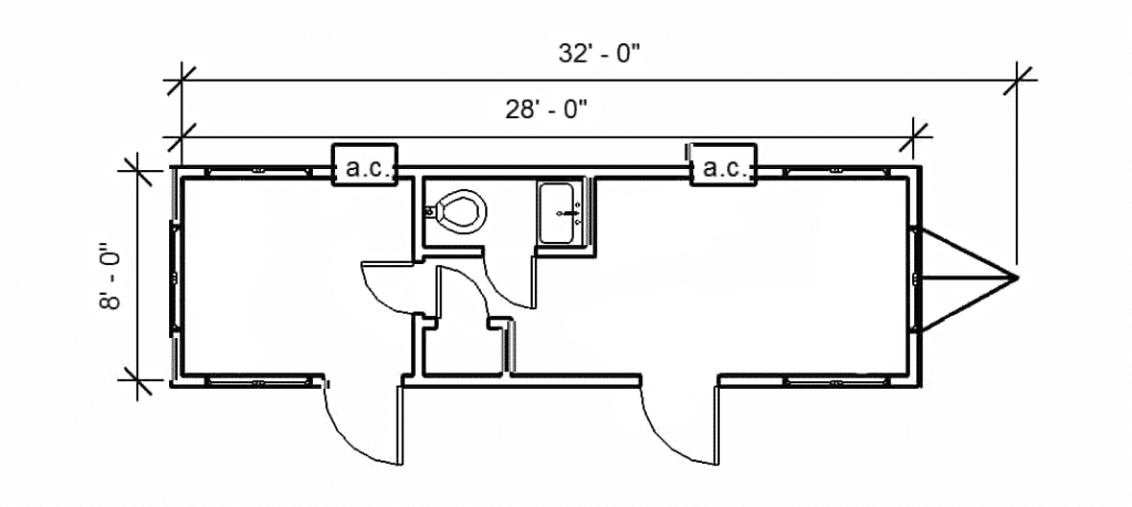 Maximize Workspace: Rent or Buy 8x32 Office Trailers | Triumph Modular
